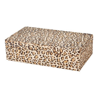 Elegant Cheetah Print Hair on Hide Box Decorative Animal Print, Small ...