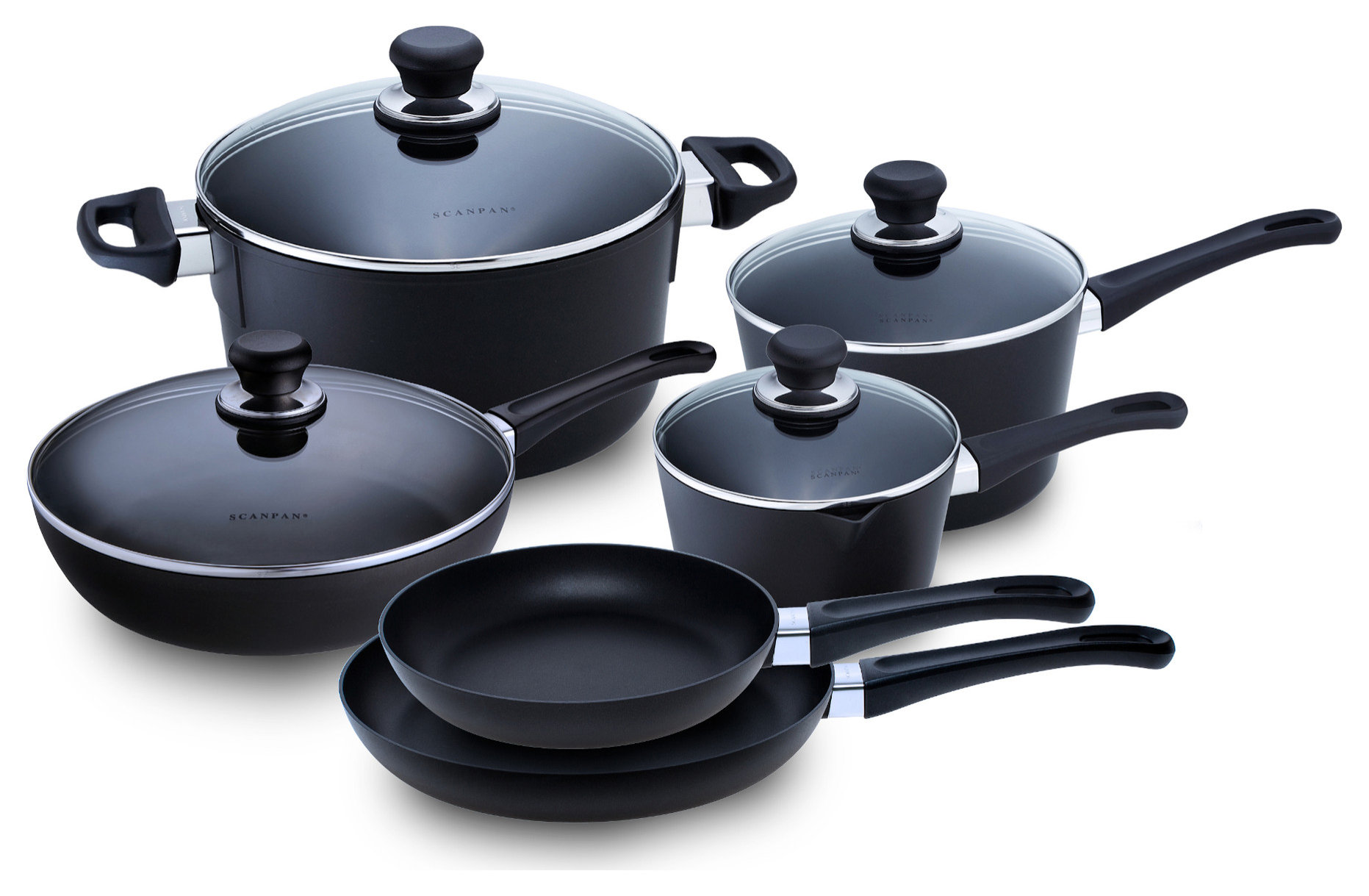 ScanPan Classic Induction 10 Piece Cookware Set - Transitional ...