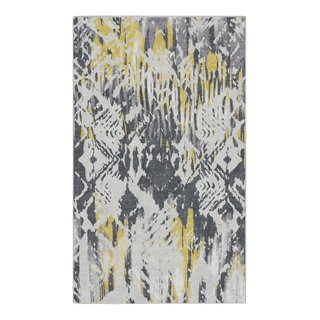 Machine Washable Snake Skin Luminary Green Area Rug, 2'x4 ...