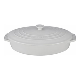 Le Creuset 3 3/4 Qt. (14") Covered Oval Casserole - White - Traditional - Dutch Ovens And ...