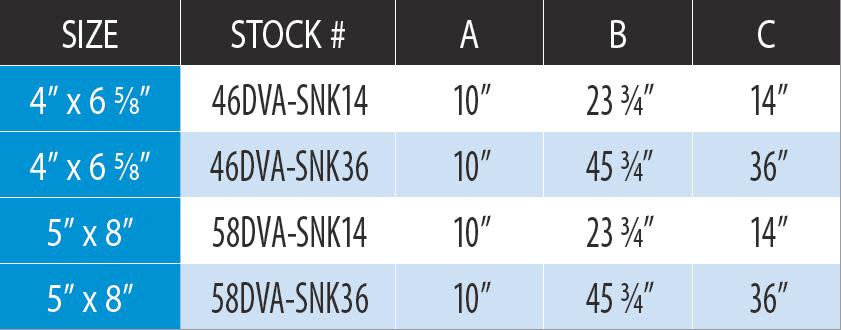 DuraVent 58DVA-SNK36 5" x 8" Inner Diameter - DirectVent Pro - Heating ...