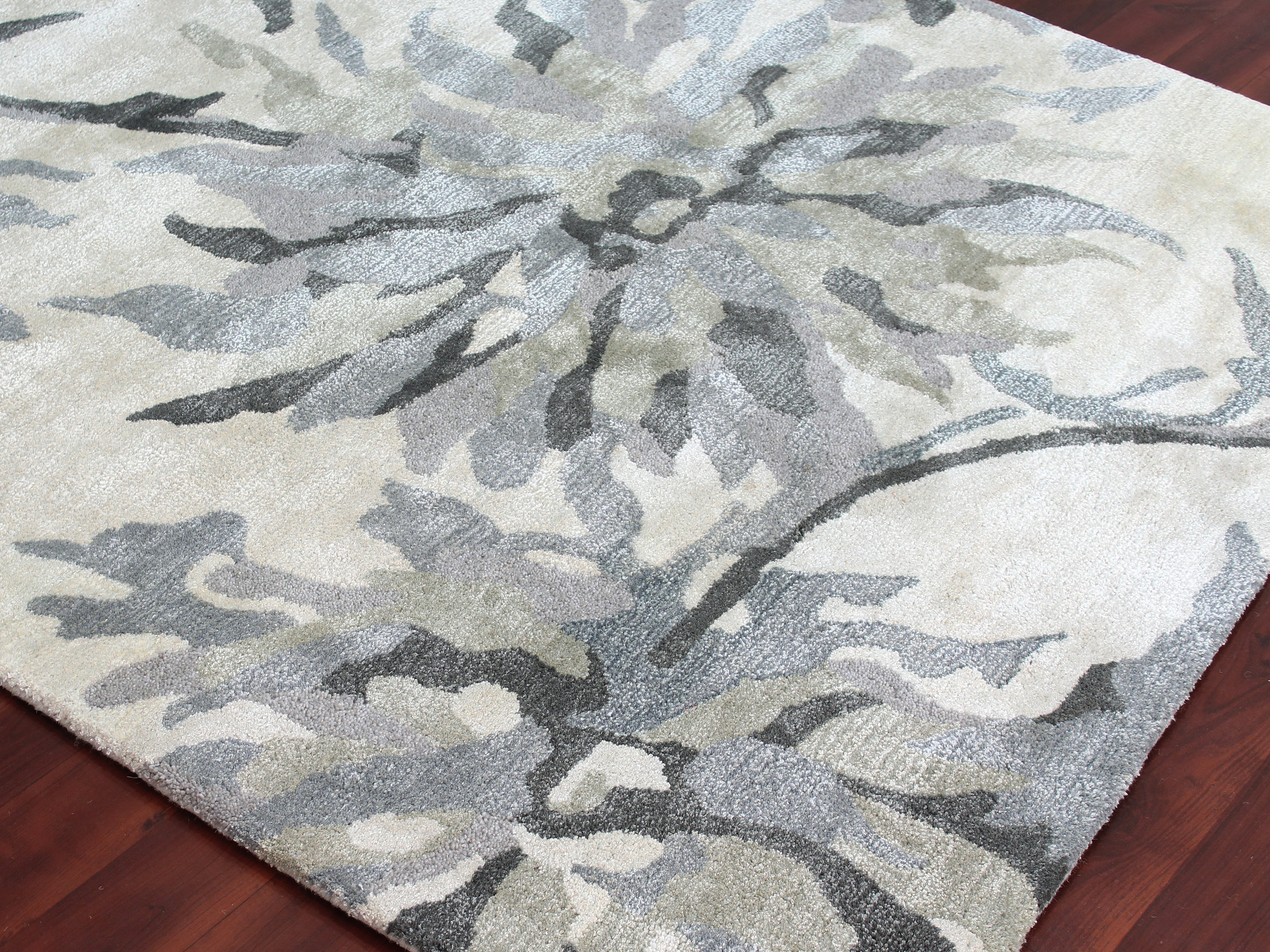 Amer Rugs Shimmer SHN-1 Ivory Ivory/white Hand-tufted Area Rugs, 2'x3 ...