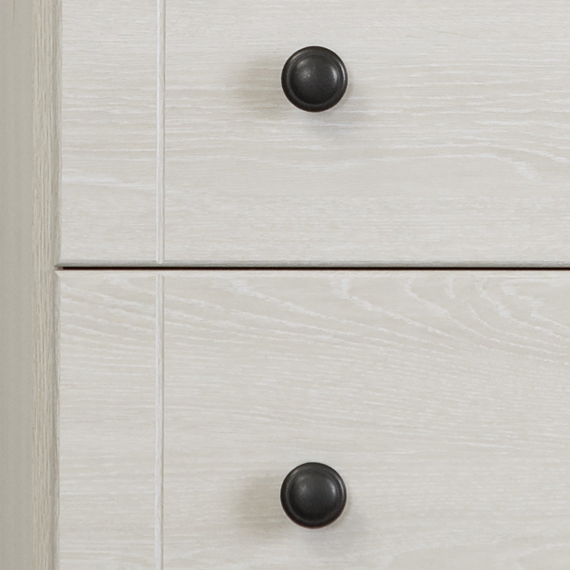 Classic Cottage Storage Cabinet, 4 Drawers & 2 Side Cabinets, Winter ...