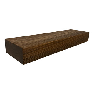 Rustic Floating Mountable Wood Shelf 3" Thick x 7" Deep, Pine, 12 ...