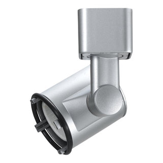120V Track Head, Brushed Steel Finish - Transitional - Track Heads And ...