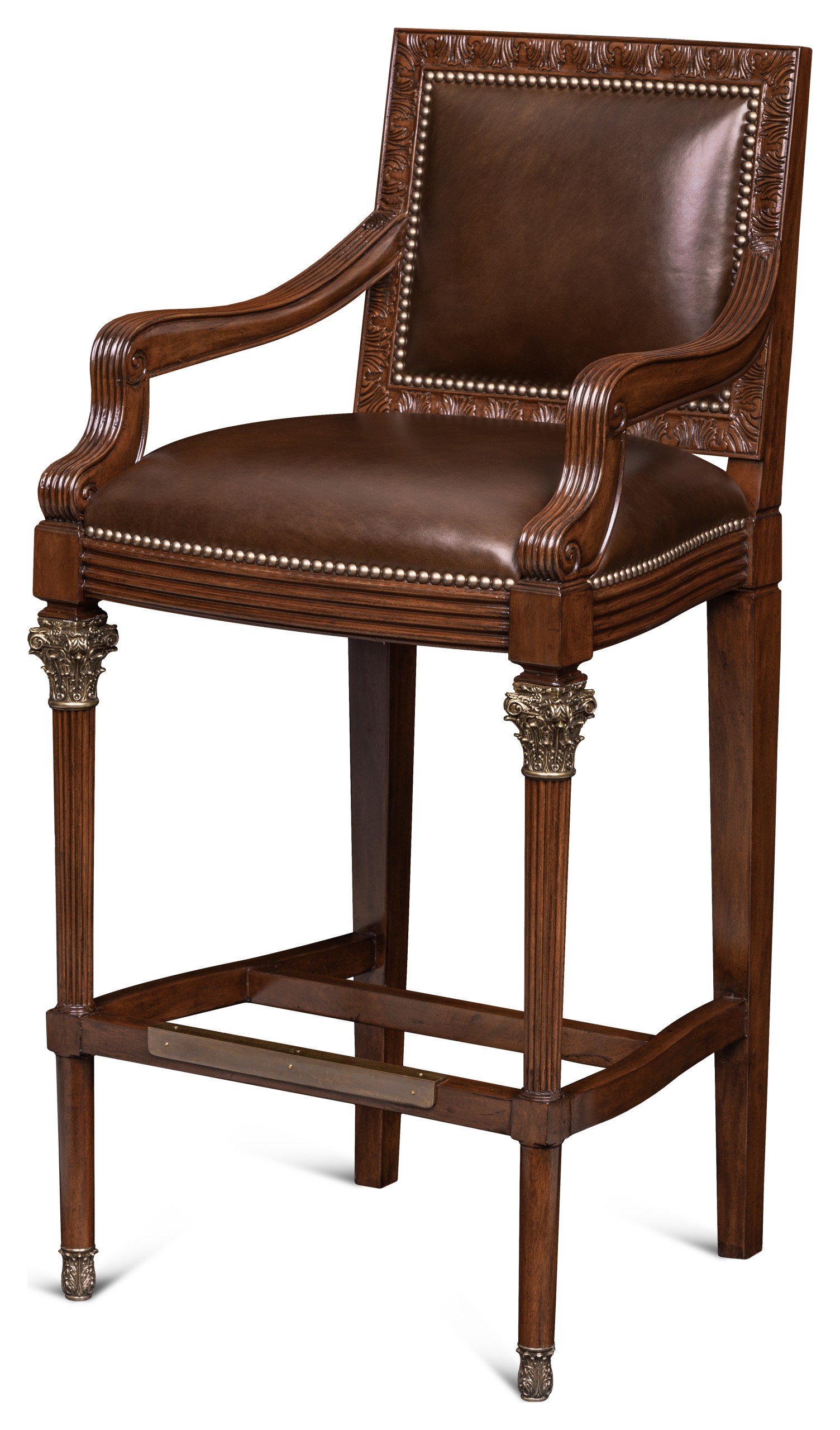 Quarter Bar Stool - Traditional - Bar Stools And Counter Stools - by ...