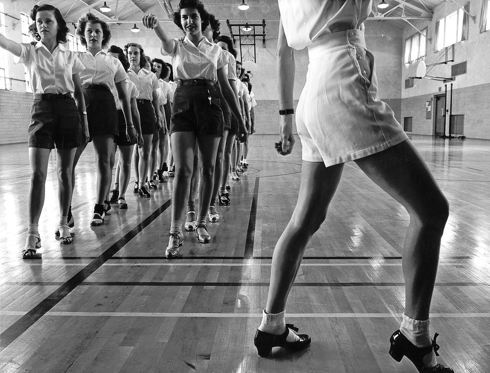 Tap Dancing Class, Iowa State College. Ames, Iowa Print, 18" x 24 ...
