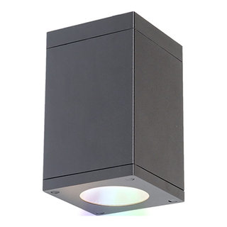 WAC Cube Arch Color Changing Ceiling Light in Graphite, 5.000 - Modern ...
