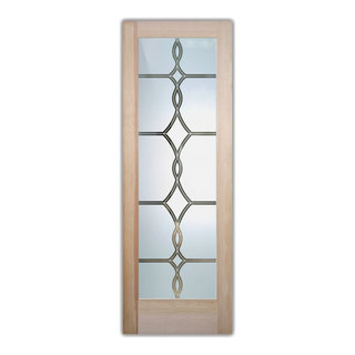 Front Doors - Diamond Beads Frosted Glass Design - 30" x 80 ...