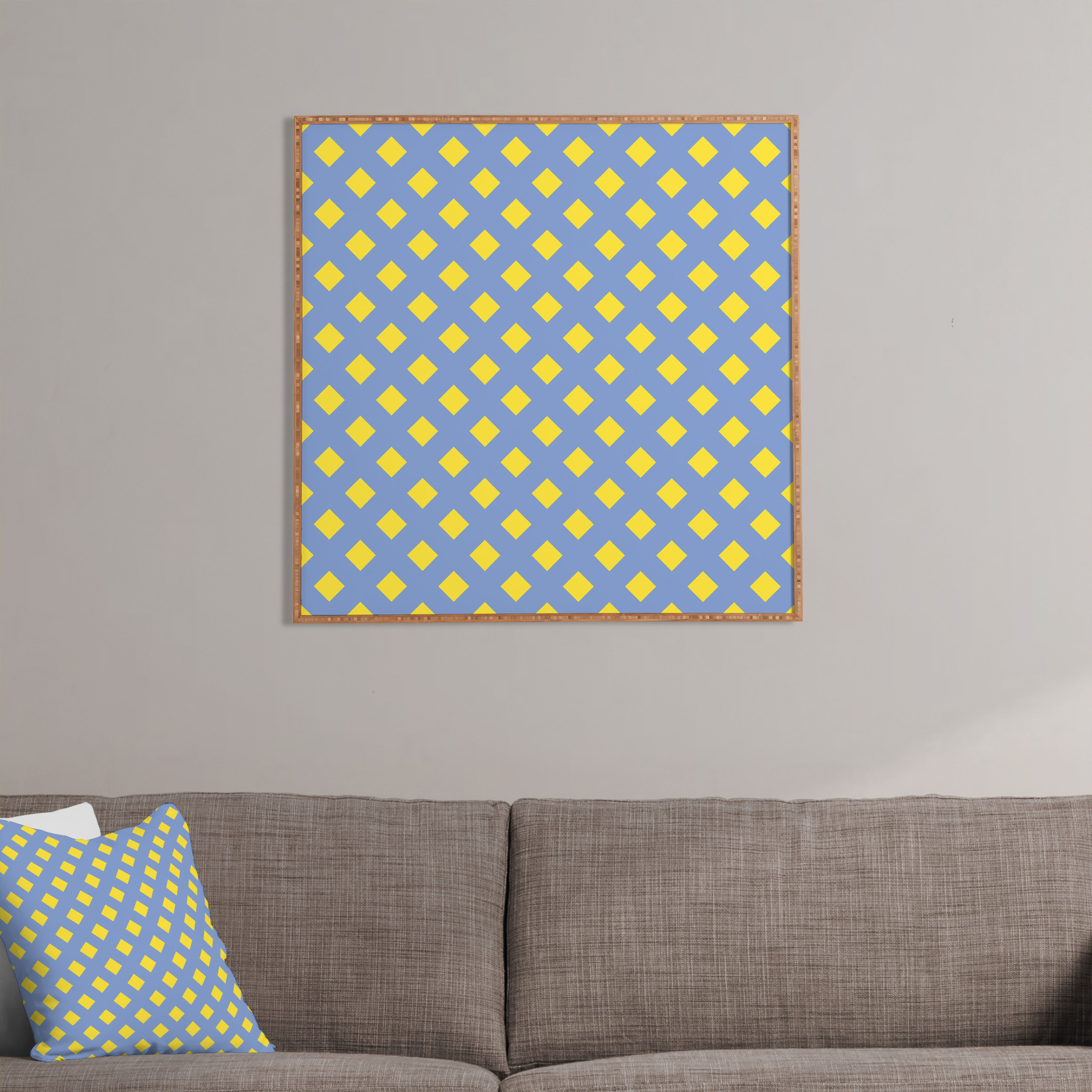 Triangle Footprint CC1MRPT Framed Wall Art, Large, Medium ...