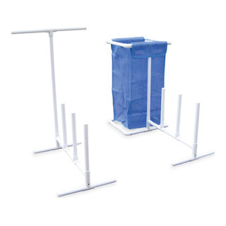 37-Inch HydroTools Blue And White Poolside Accessories Organizer ...