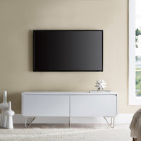 Axminster Media Stand with Storage - Contemporary - Entertainment ...