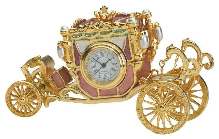 Russian Jeweled Collectible Table Desktop Clock - Traditional - Desk ...