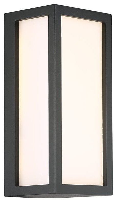 Graphite Grey LED Outdoor Wall Mount from the Outdoor Collection, 9.875 ...