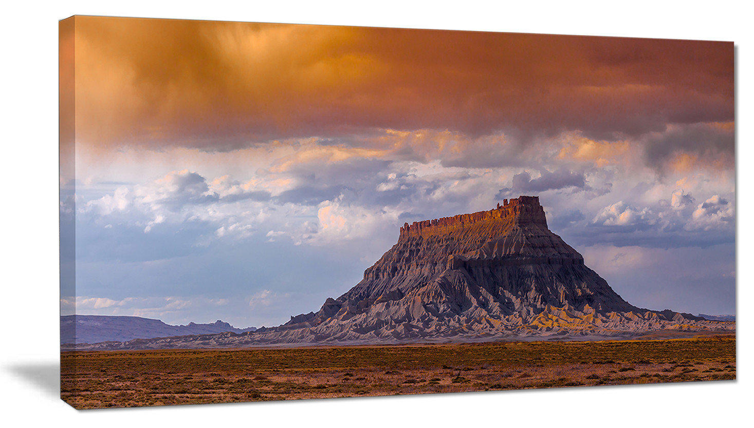 "Factory Buttle Utah Panorama" Landscape Artwork Canvas, 40"x20 ...