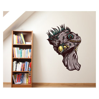 Lizard Vinyl Wall Decal LizardUScolor001, 18 in. - Contemporary - Wall ...