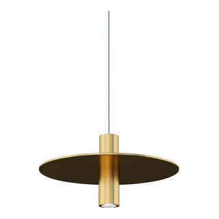 Tech Lighting Mini Ponte Pendant, Natural Brass, MonoRail - 700MOPNTNB ...