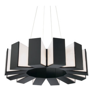 Chronos LED Chandelier in Black - Transitional - Chandeliers - by LAMPS ...