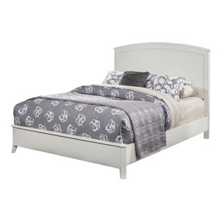 Alpine Furniture Baker Standard King Wood Panel Bed in White ...