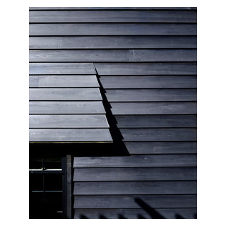 Anthracite Lodge Exterior Siding Detail - Rustic - Exterior - Other ...