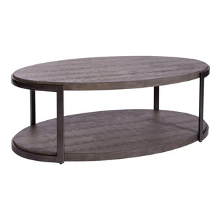 Modern View Oval Cocktail Table - Modern - Coffee Tables - by Bison ...