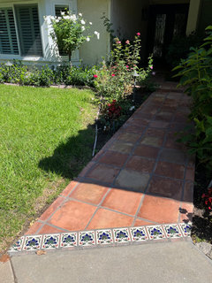 Saltillo floor tile transition