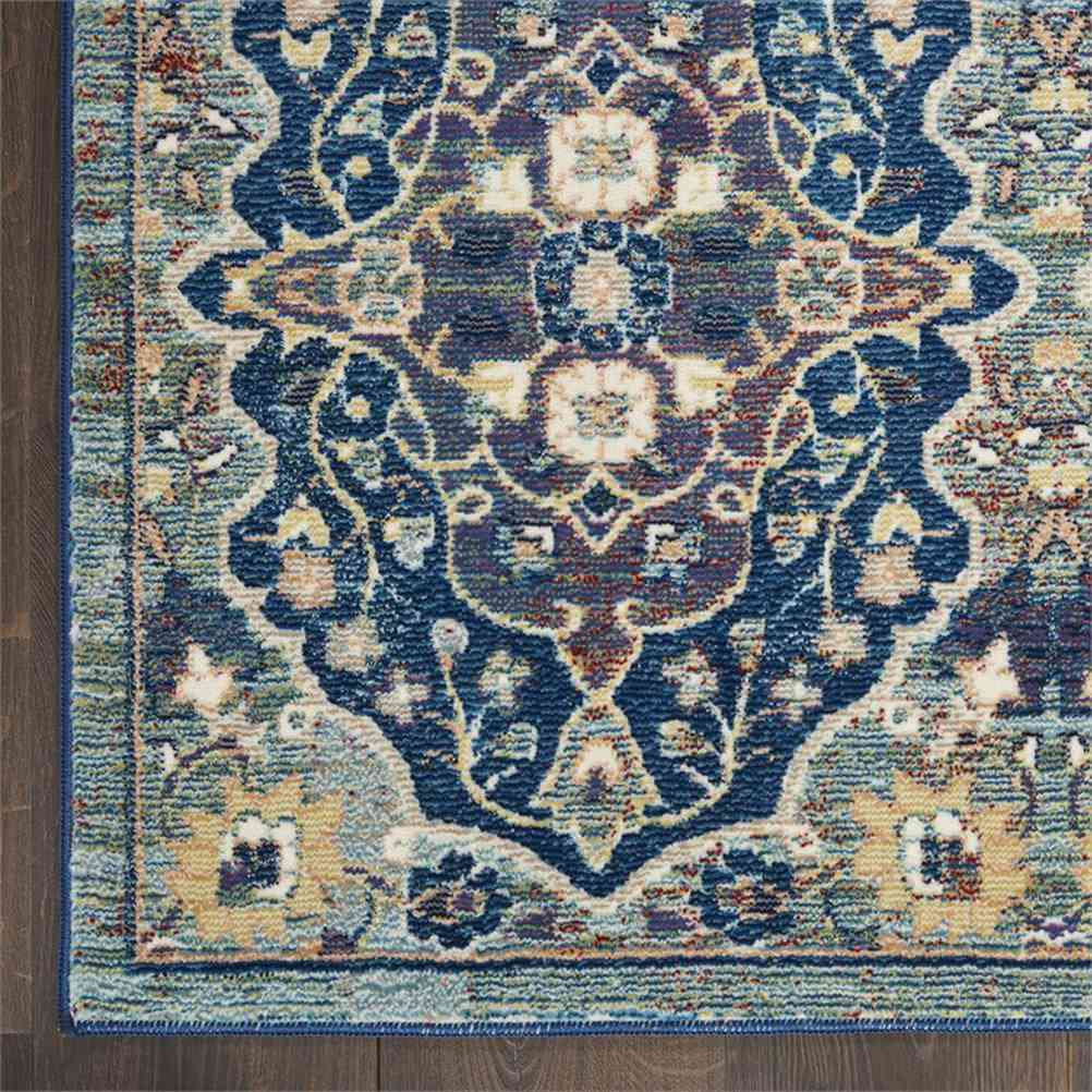 Nourison Global Vintage 24x72" Runner Traditional Fabric Area Rug in ...