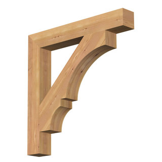 Balboa Block Rough Sawn Bracket, 26"D x 26"H - Transitional - Corbels ...