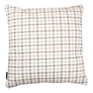 Houndstooth Patterned Pillow, OROA Juno - Farmhouse - Decorative ...