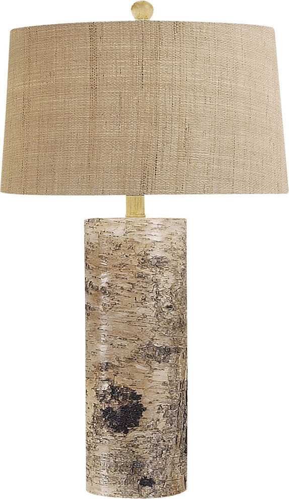 Aspen Bark Table Lamp - Farmhouse - Table Lamps - by HedgeApple | Houzz