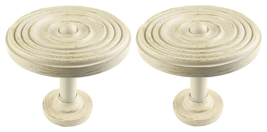 Large Swirl Drapery Medallion Holdback, Set of 2 - Traditional - Window ...