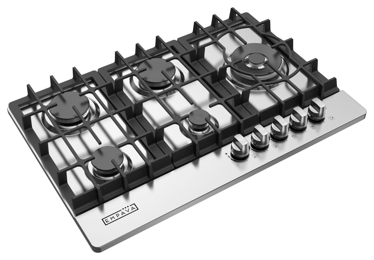 30-in Built-in Gas Cooktop with 5 Sealed Burners - LPG Convertible in ...