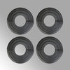 Radiator Flanges Black Aluminum Escutcheon 1 1/4'' ID Pack of 4 ...