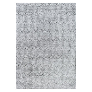 CosmoLiving Chanai Quartzite Geometric Contemporary Area Rug, 2'x8 ...