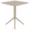 Sky 24 inch Square Folding Table in White finish - Contemporary ...