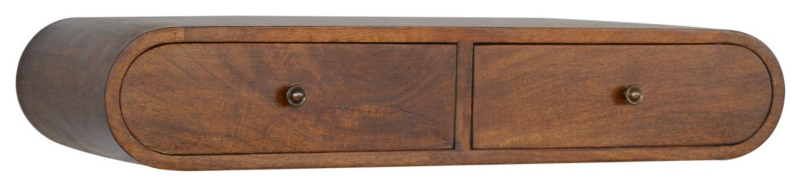 Floating Chestnut London Console - Transitional - Console Tables - by ...