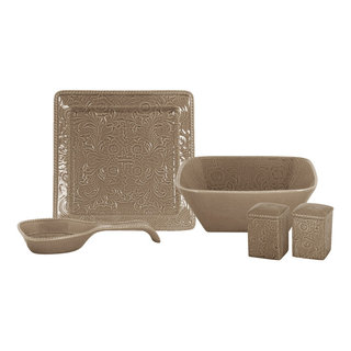 Savannah Completer Set, Taupe, 5 Piece - Traditional - Specialty ...