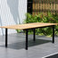 Amazonia Teak Finish and Aluminum Bora Rectangular Extendable Patio Dining Table - Transitional ...