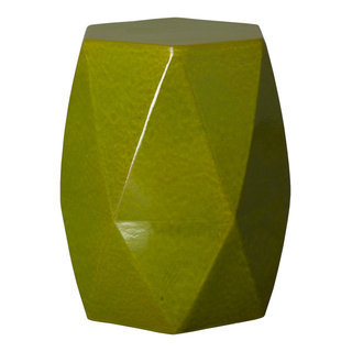 Brilliant Matrix Green Garden Stool - Contemporary - Accent And Garden ...