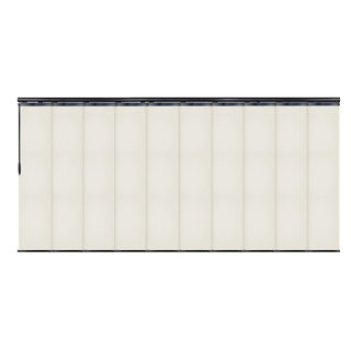Scarlet 10-Panel Track Extendable Vertical Blinds 120-218"W, 116" H ...