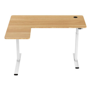 Electric Desk, Spacious Adjustable Worktop & Grommet Cable Management ...