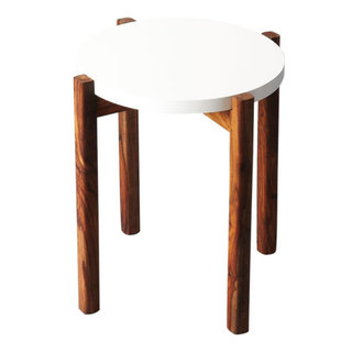 Multi-Color Mid-Century Side Table - Scandinavian - Side Tables And End ...