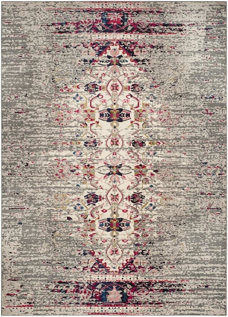 Safavieh Monaco Mnc209T Rug, Grey/Ivory, 5'1" X 7'7" - Contemporary ...