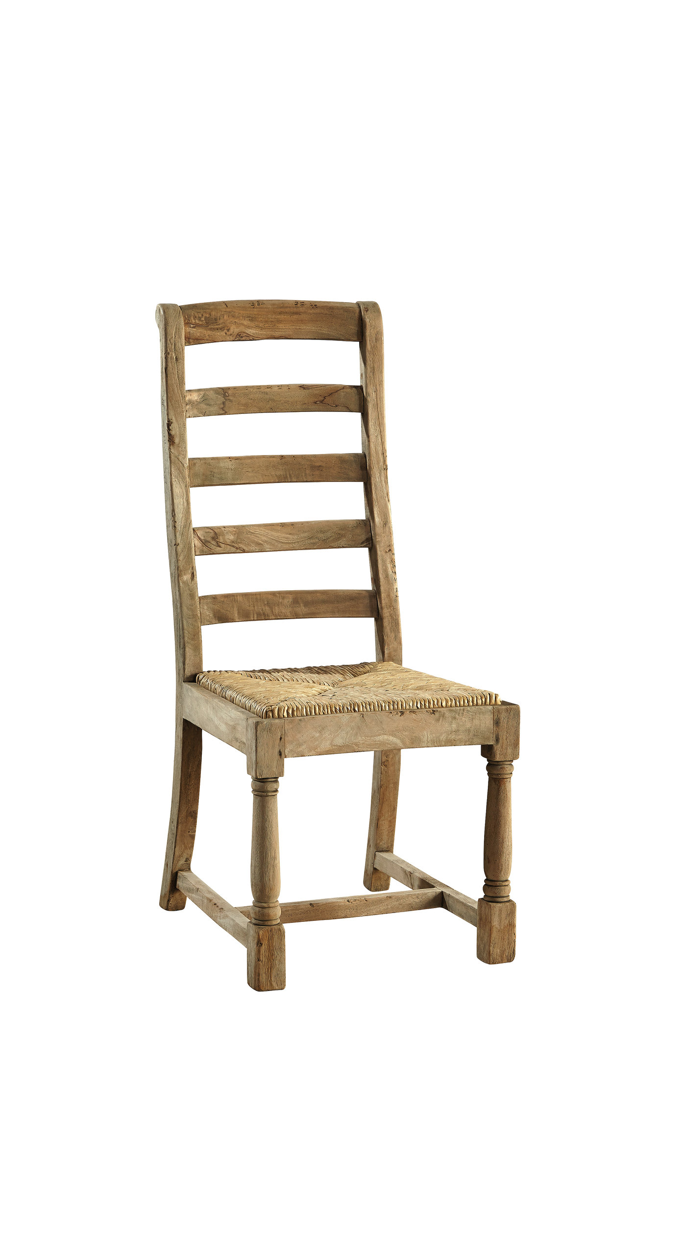 Avignon Mango & Rush Dining Side Chairs with Cushion (Set of 2 ...