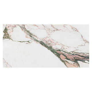 Calacatta Pink Polished Porcelain Tile, 24"x48" - Contemporary - Wall ...