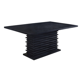 Stanton Rectangular 66" Dining Table Black - Dining Tables - by Gunel ...