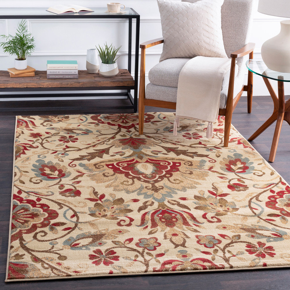Riley Area Rug, 8' Round - Traditional - Area Rugs - by Homesquare | Houzz