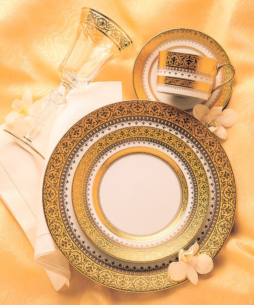 Imperial 5-Piece Place Setting, Gold - Traditional - Dinnerware Sets ...