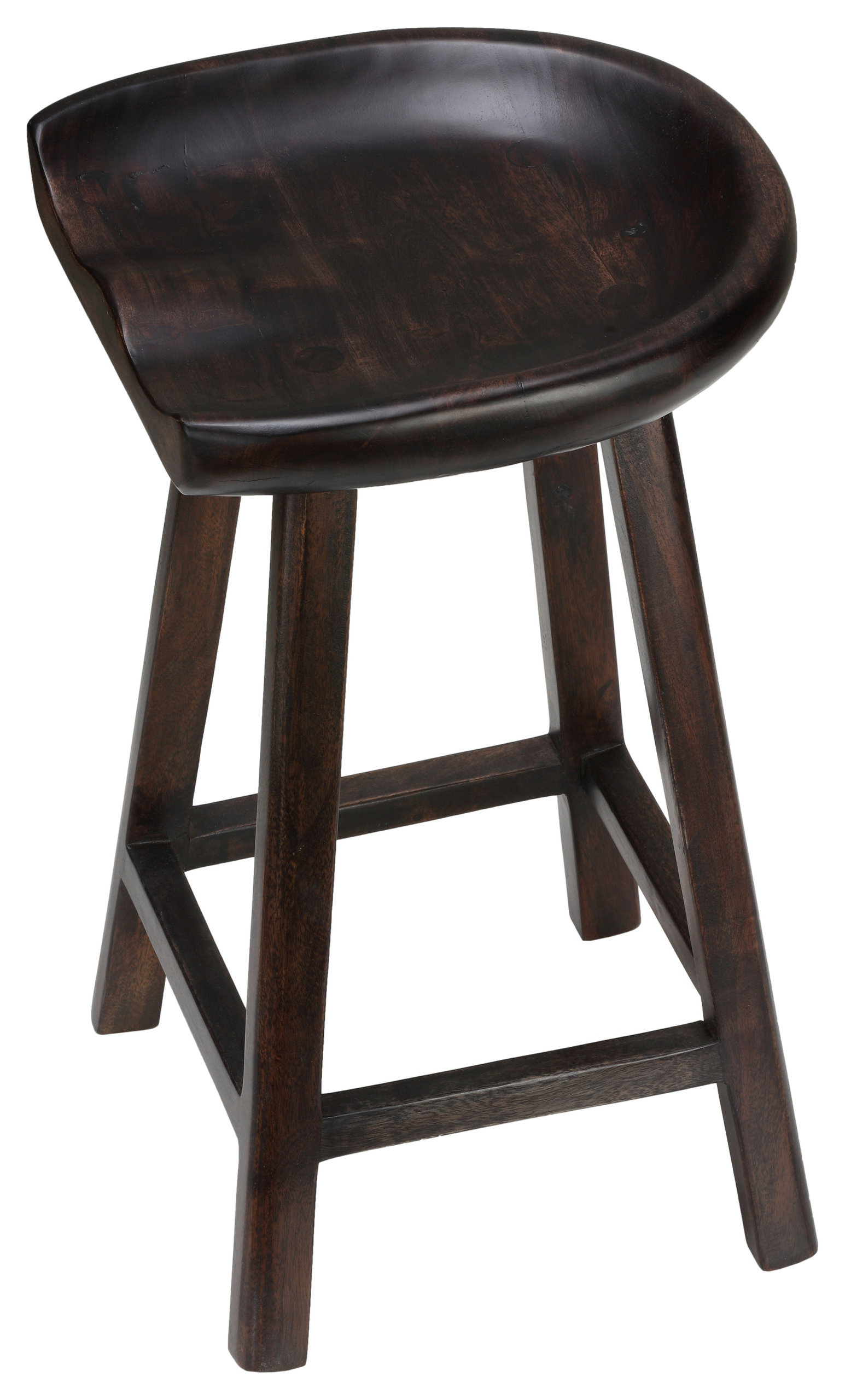 Bare Decor Lucy Wooden Counter Stool, 26" - Transitional - Bar Stools ...