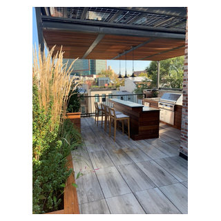 Brooklyn Rooftop Outdoor Kitchen - Modern - Balcony - New York - by ...
